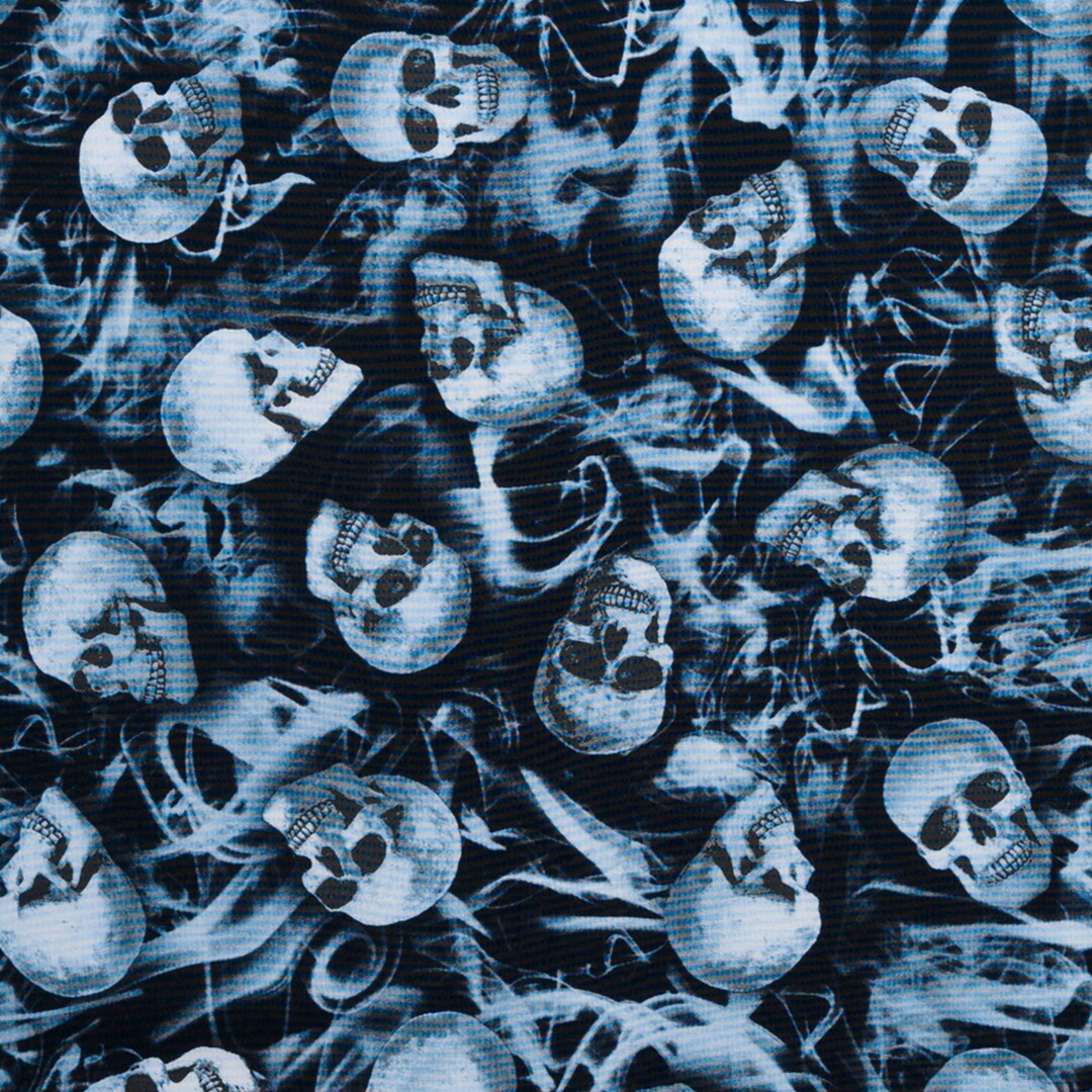 Hot Smoking Skulls, Great Subtle Gothic Design 100% Cotton by Timeless ...