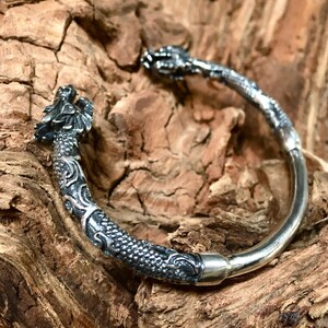 Beautiful Details on Our Dragon Head Torc/torque Handmade From .925 ...