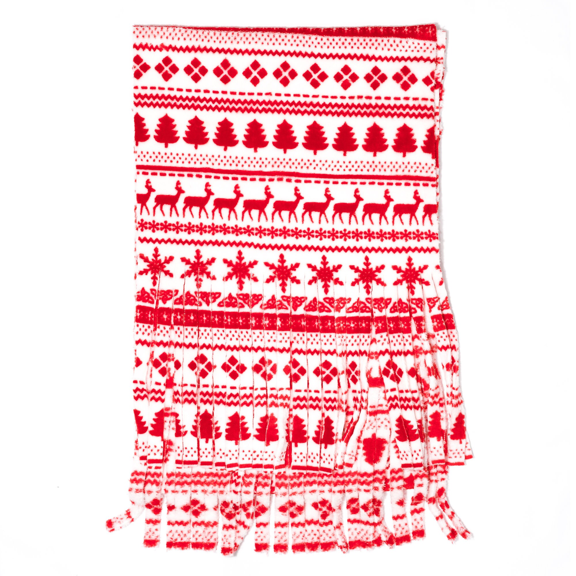 Festive Christmas Designer Scarves, Handmade From Anti Pill Polar ...