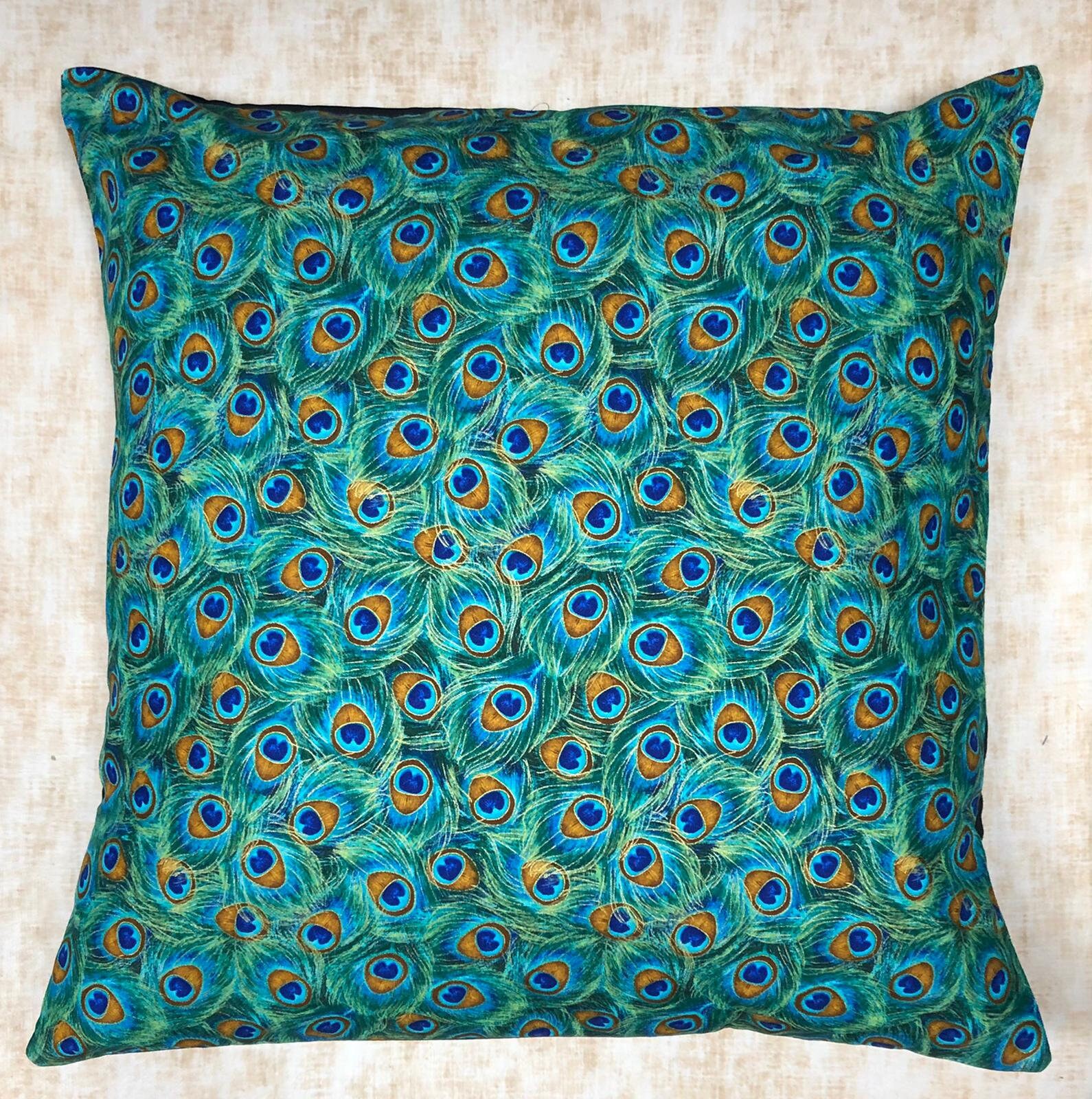 Beautiful Peacock Feather Eyes Designer Cushion Cover Fits an - Etsy