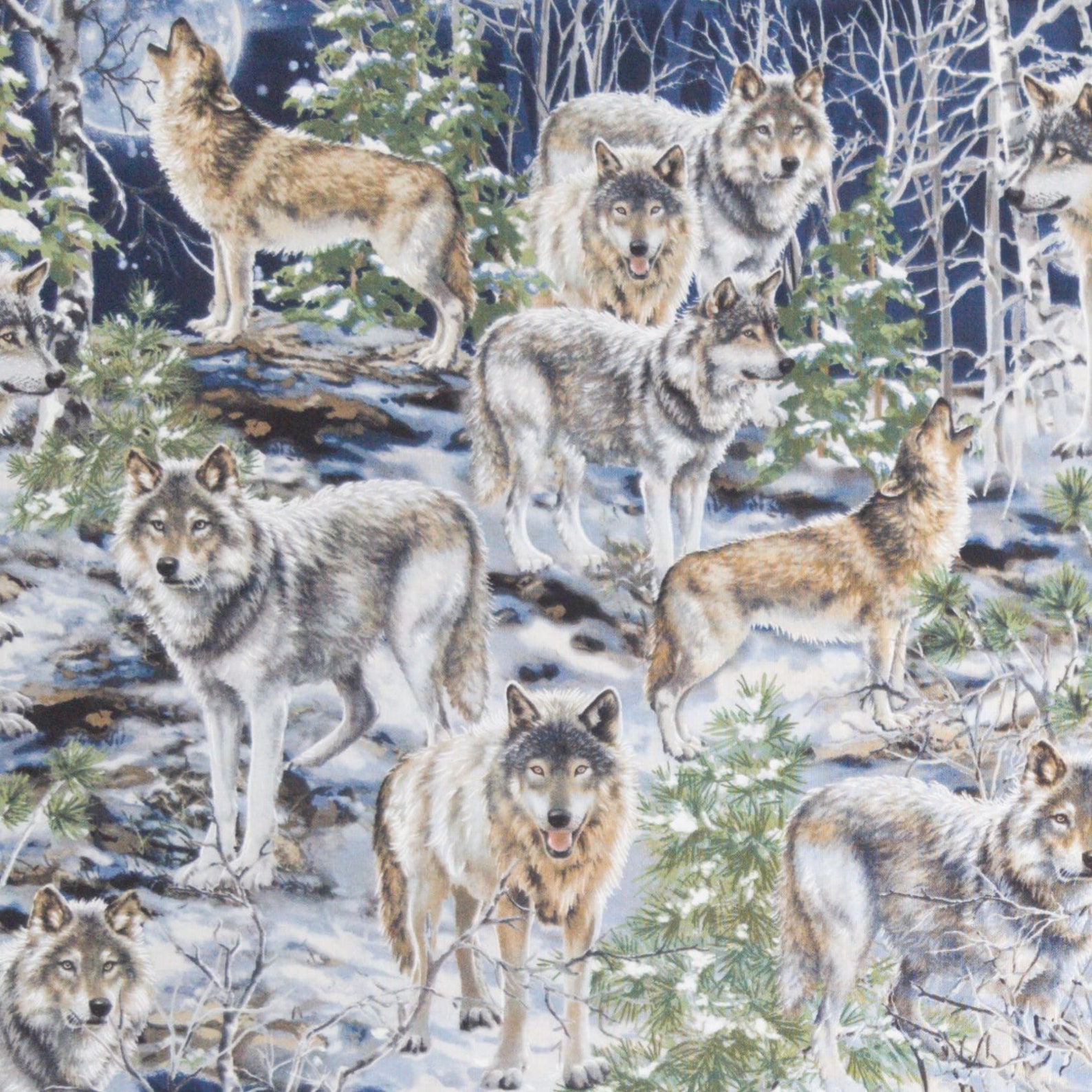 Arctic Mountain Alaskan Wolves Head Band/Bandana/Hair | Etsy