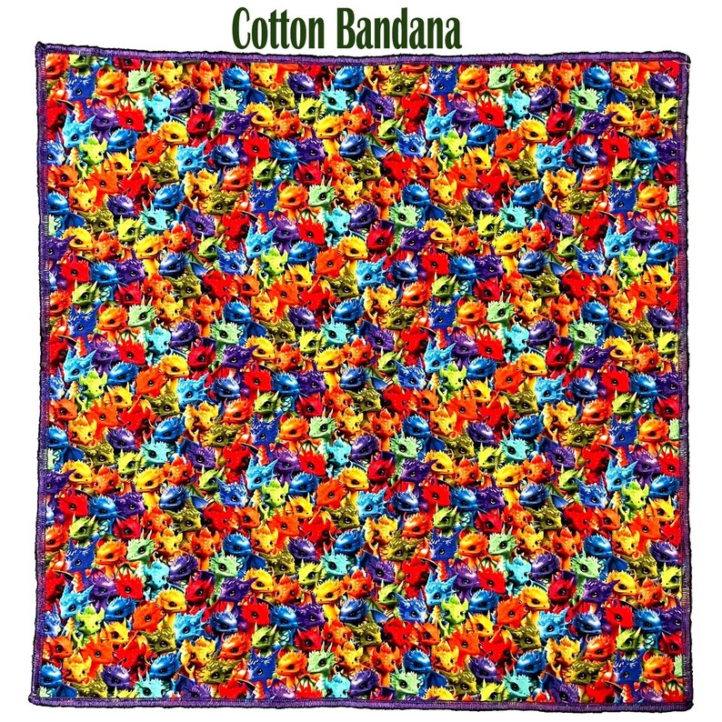Cute Baby Dragons Fabric on Our Handmade Bandana Headband or for Chemo ...