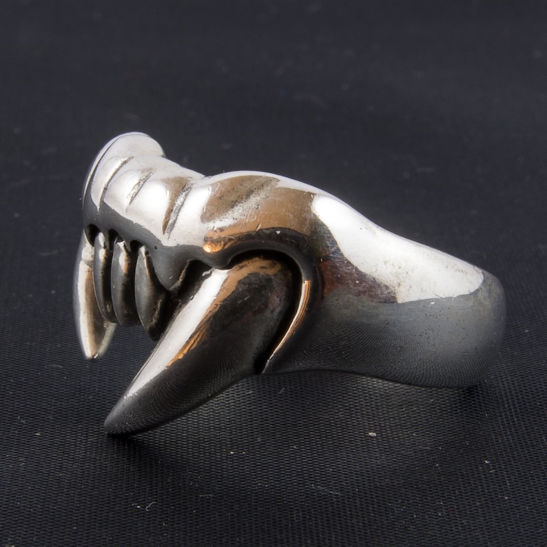 Great Design Vampire Fang Ring 925 Solid Sterling Silver - Etsy