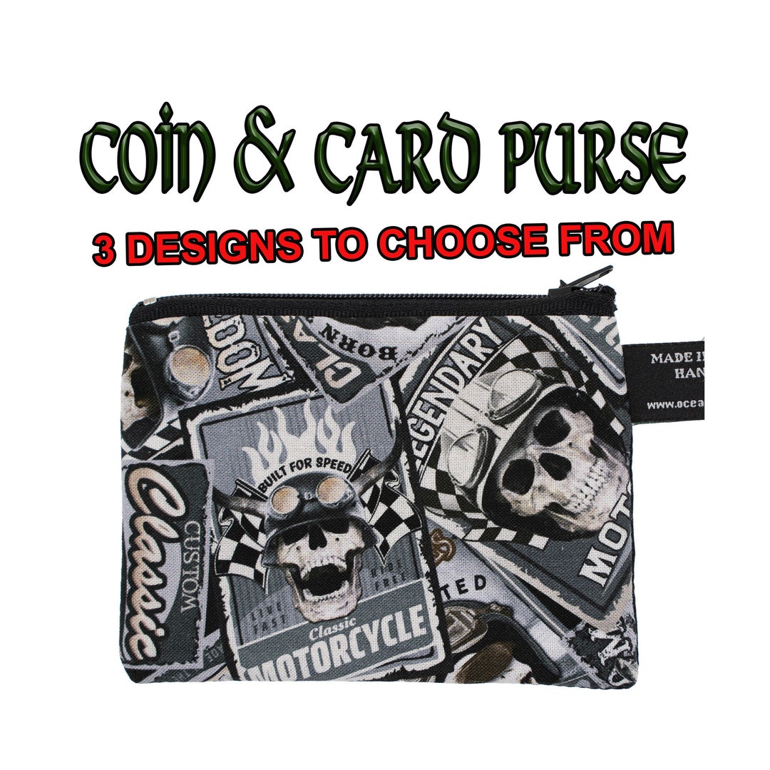 Motorcycle Biker Club Patch Design ~ Handmade Purse ~ 100% Cotton Great ...