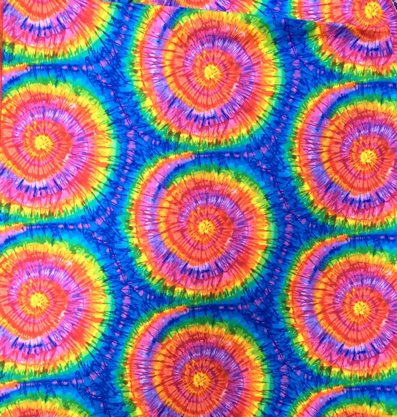Rainbow Spiral Tie Dye Timeless Treasures 100 Cotton Fabric Etsy