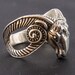 Rams Head Ring .925 Solid Sterling Silver Biker Rocker Aries Sheep Goat ...