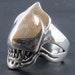 Alien Head Ring .925 Solid Sterling Silver Band Metal, Biker, Venom Premotheus Xenomorph ...