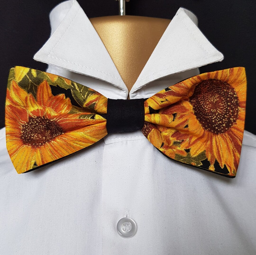 Realistic Sunflowers Design on Our Handmade Bow Tie Perfect for ...