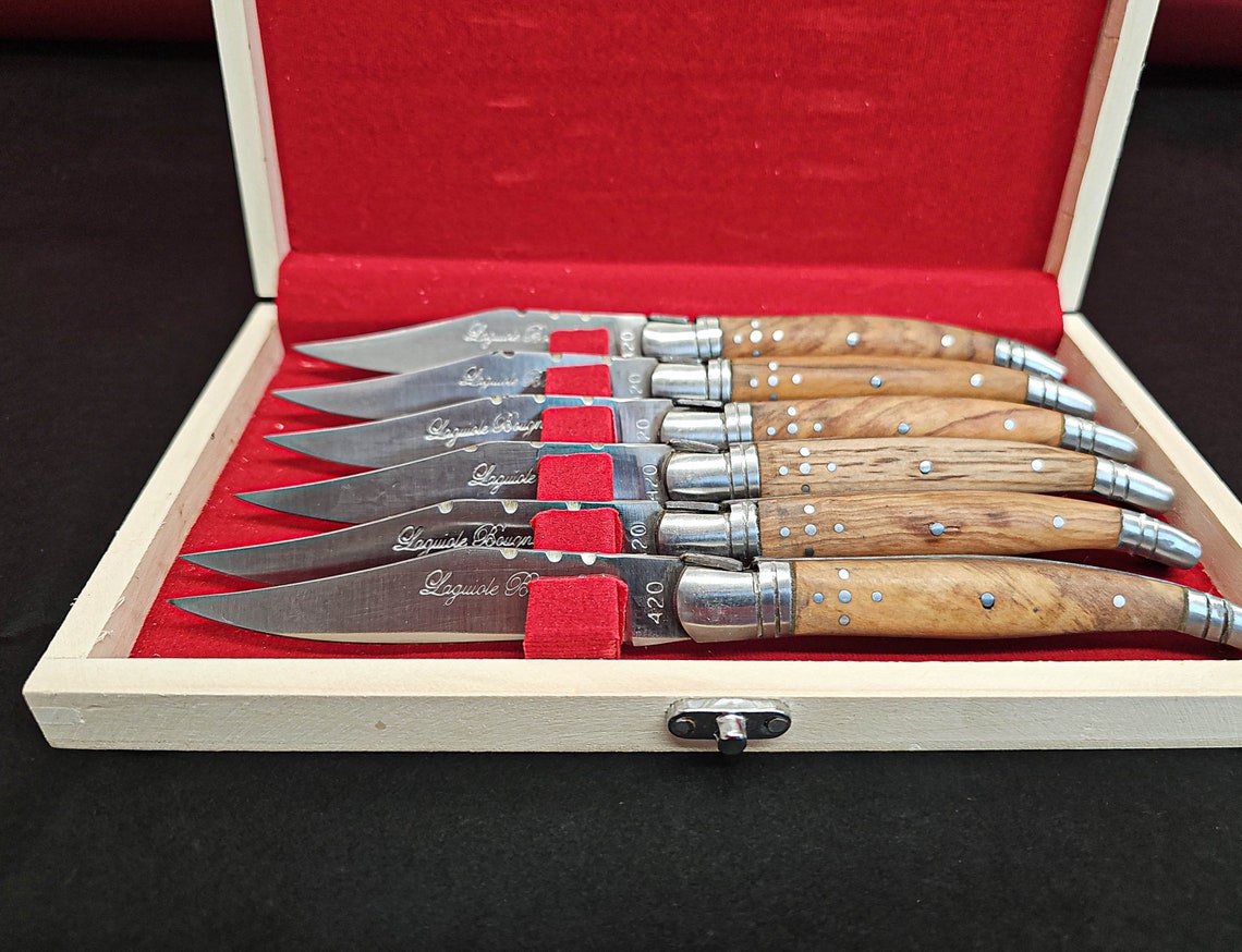 Set of 6 French Laguiole Handle Steak Knives - Etsy