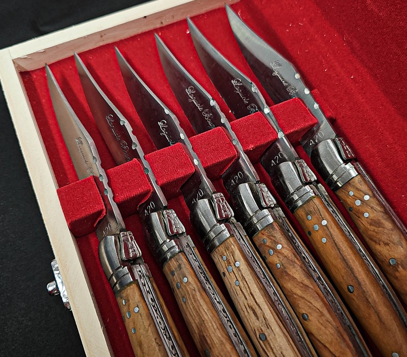 Set of 6 French Laguiole Handle Steak Knives - Etsy