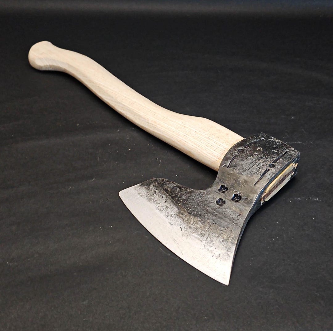 2,6 Lbs Goosewing Bearded Broad German Hatchet Axe Head Handmade Forged ...