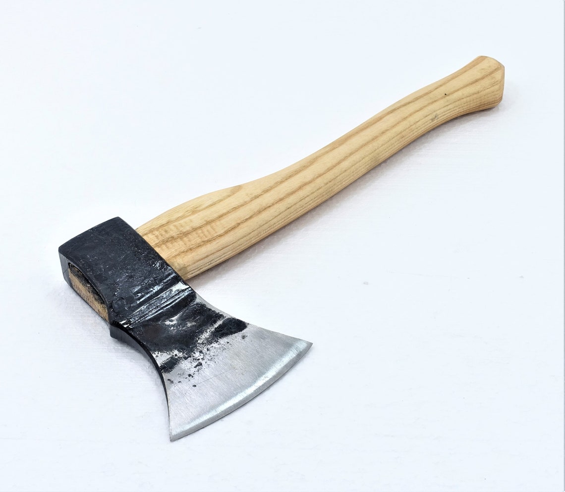 1.9 Lbs Goosewing Bearded Broad German Hatchet Axe Head Handmade Forged ...
