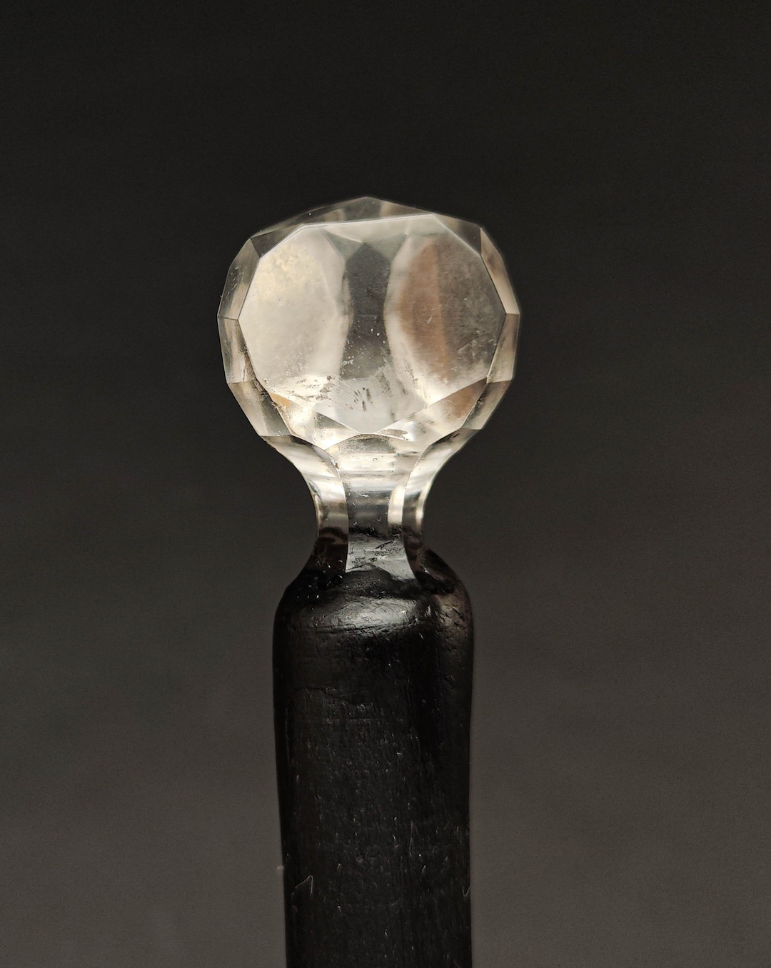Vintage Walking Stick Cane Crystal - Etsy