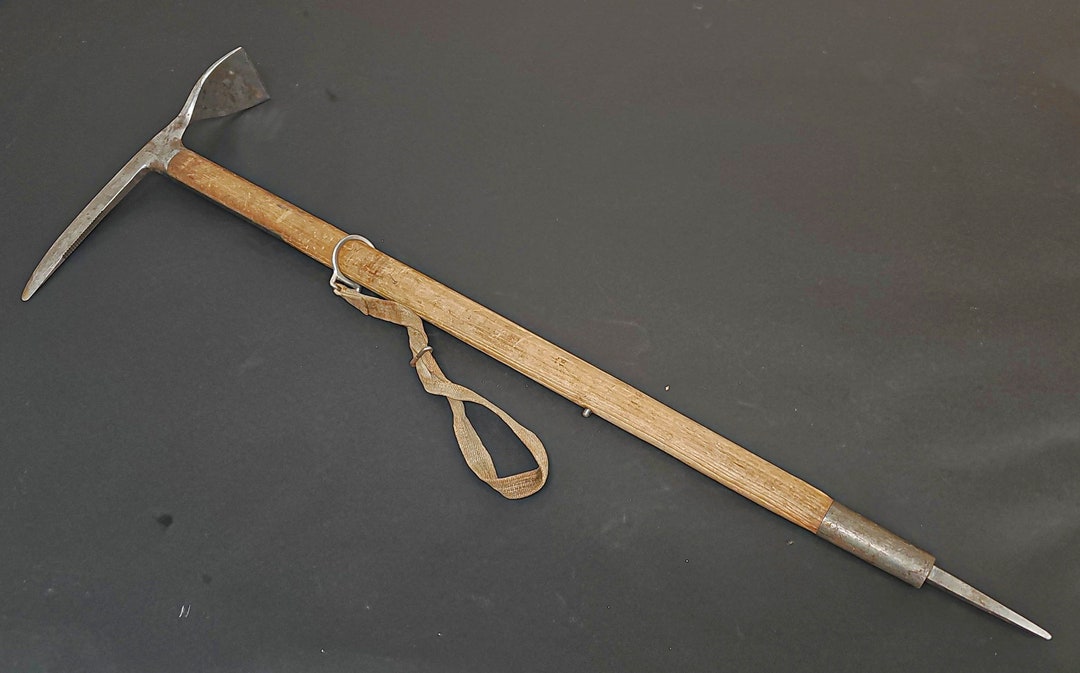 Rare Unusual Walking Stick Pickle Axe Ice Axe Eispickel STUBAI - Etsy