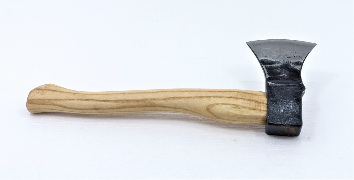 1.9 Lbs Goosewing Bearded Broad German Hatchet Axe Head Handmade Forged ...