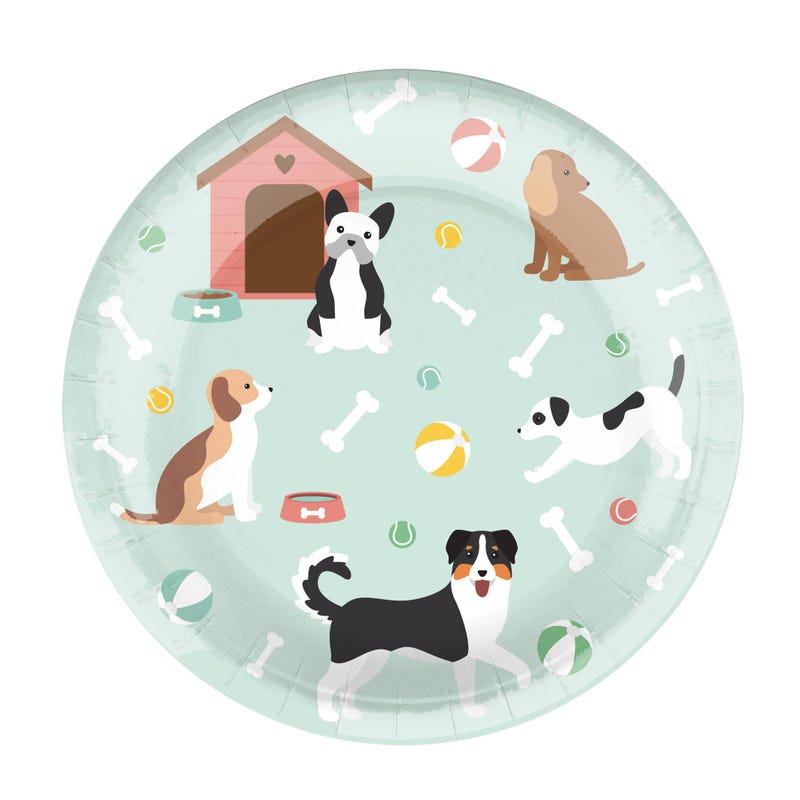 Puppy Dog Party Plates - Etsy