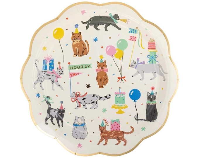 Cat Party Plates (8 Ct.) - Etsy
