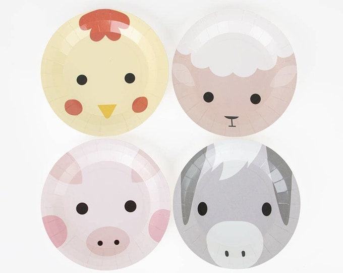 Mini Farm Plates 8ct. - Etsy