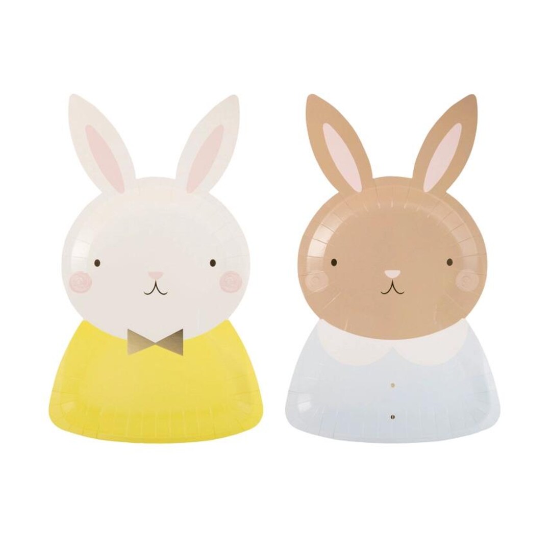 Bunny Plate Set (8 Ct.) - Etsy