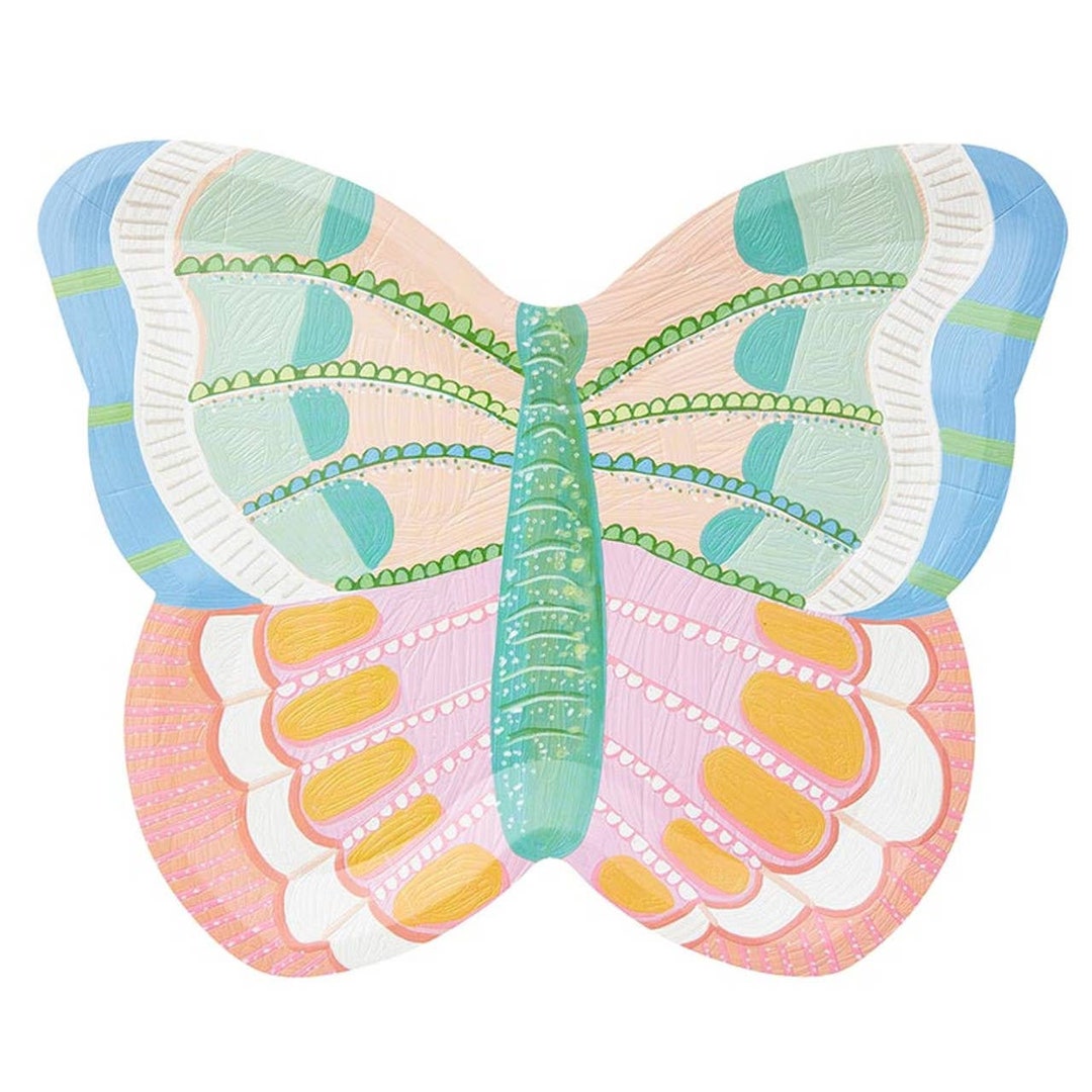 Butterfly Shape Paper Plates ( 8 Ct.) - Etsy