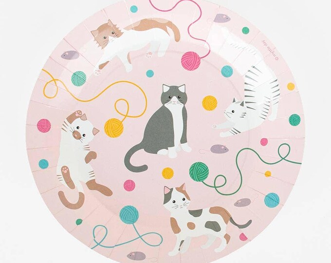Cat Plates (8 Ct.) - Etsy