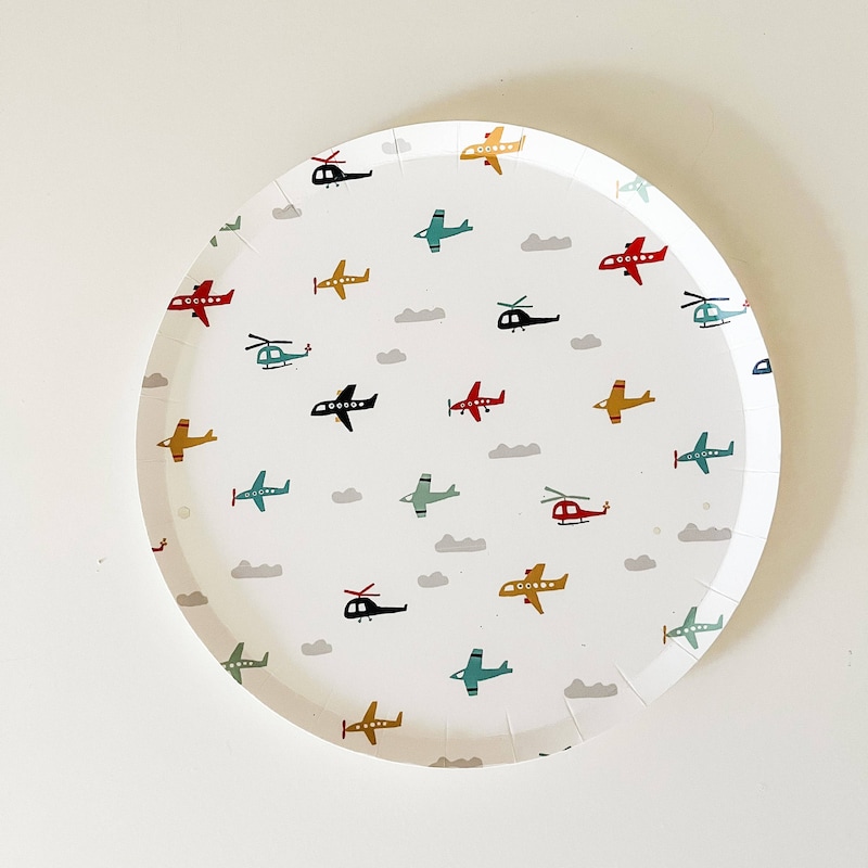 Plane Paper Plates - Etsy