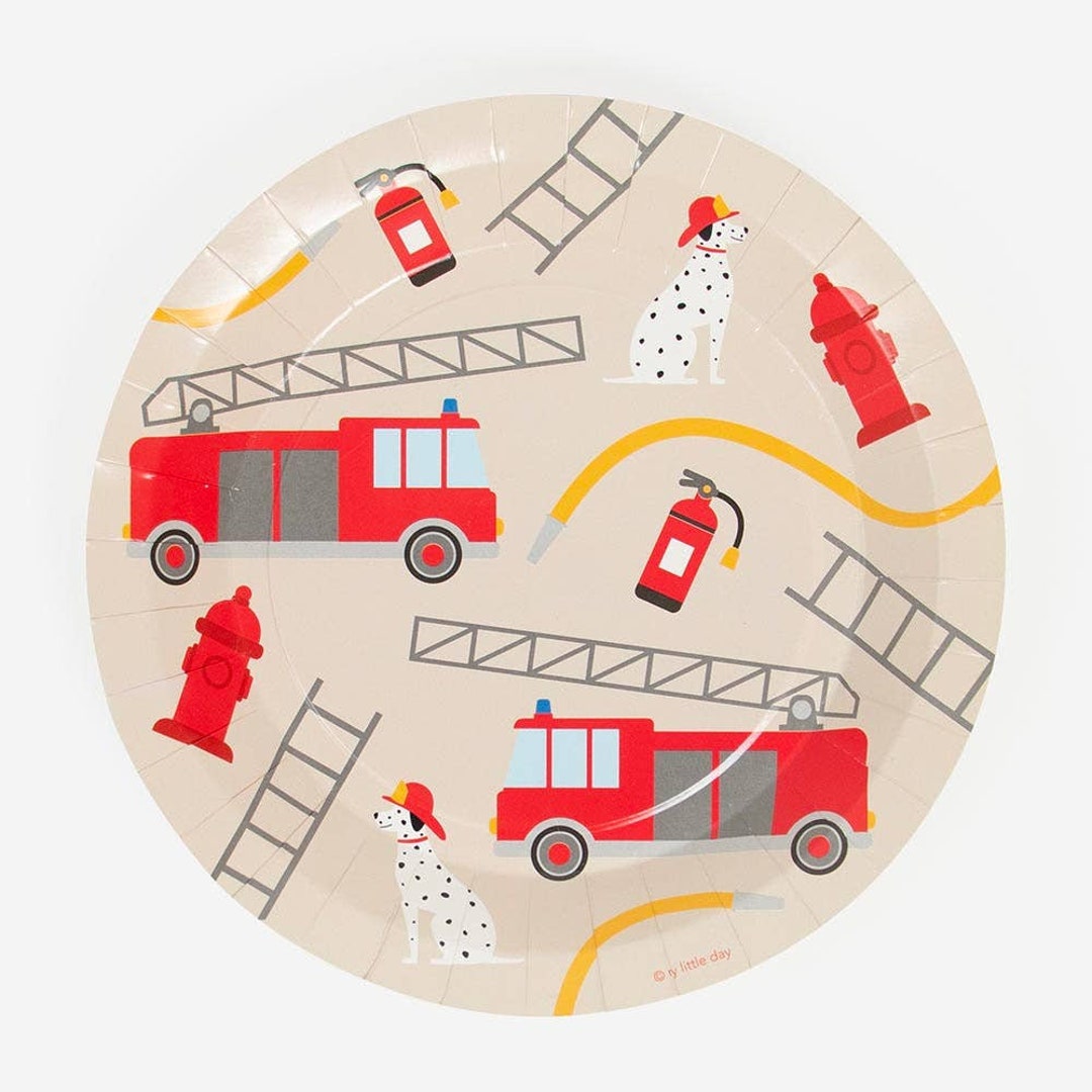 Firefighter Plates ( 8 Ct. ) - Etsy