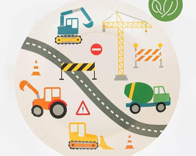 Construction Plates (8 Ct.) - Etsy