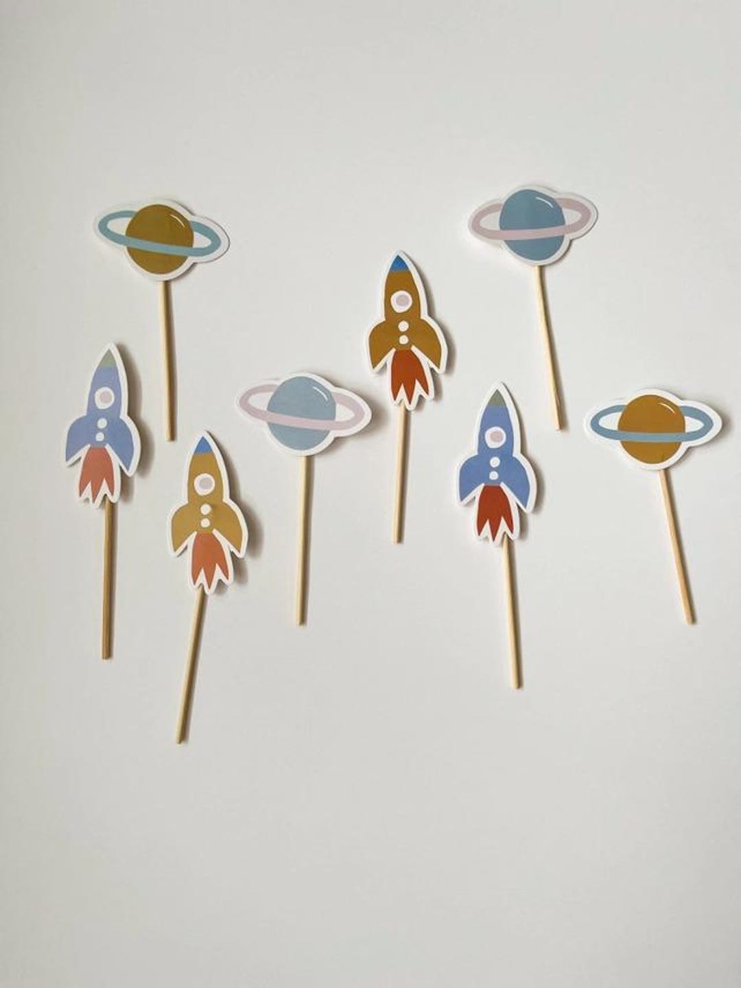 Rocketship Toppers (set of 8) - Etsy