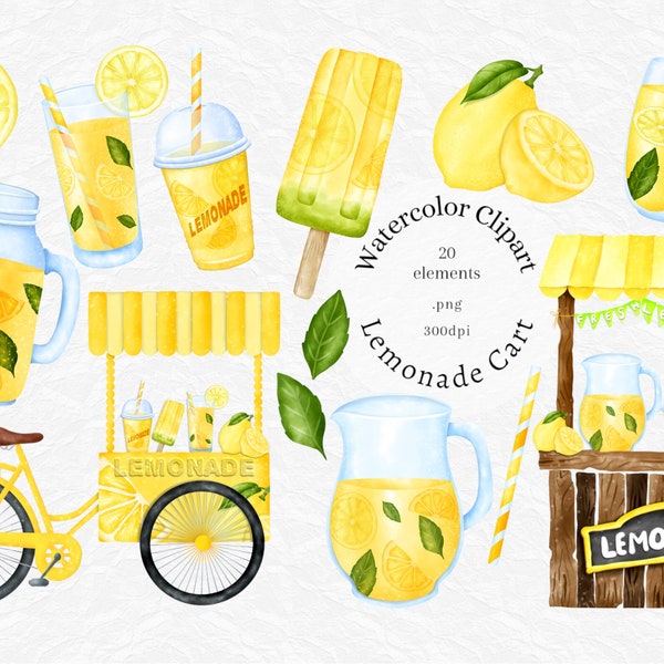 Lemonade Stand Clipart - Etsy