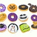 Halloween Donuts Clip Art, Watercolor Donut Clipart, Halloween, Party ...