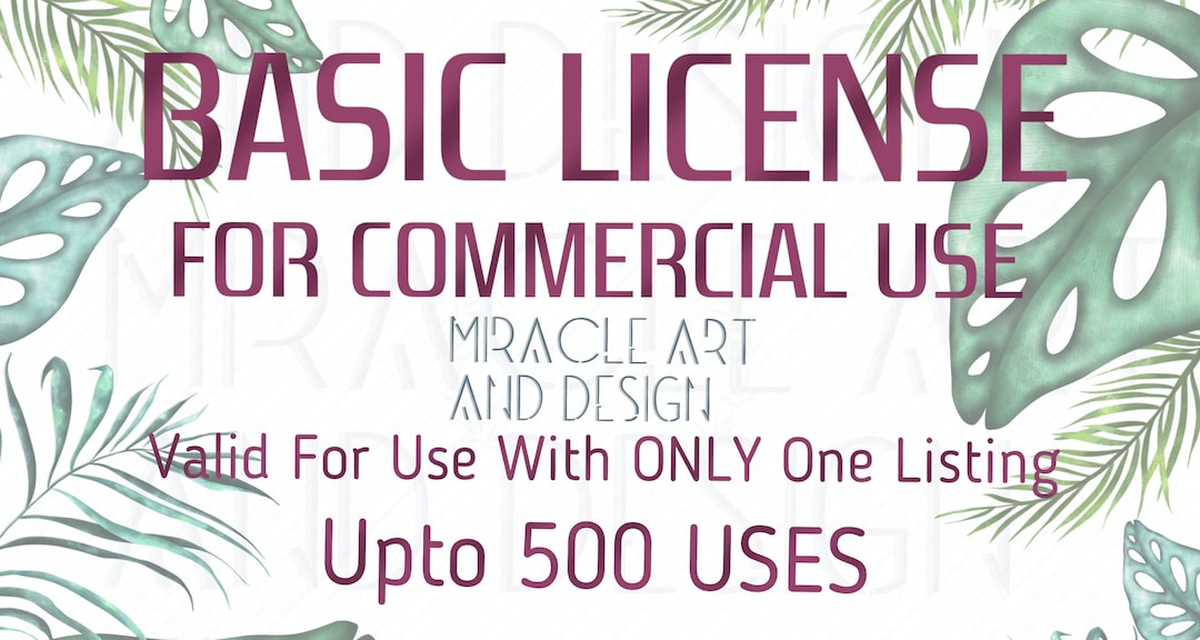 Commercial Licence, No Credit Commercial License, Clipart Commercial ...