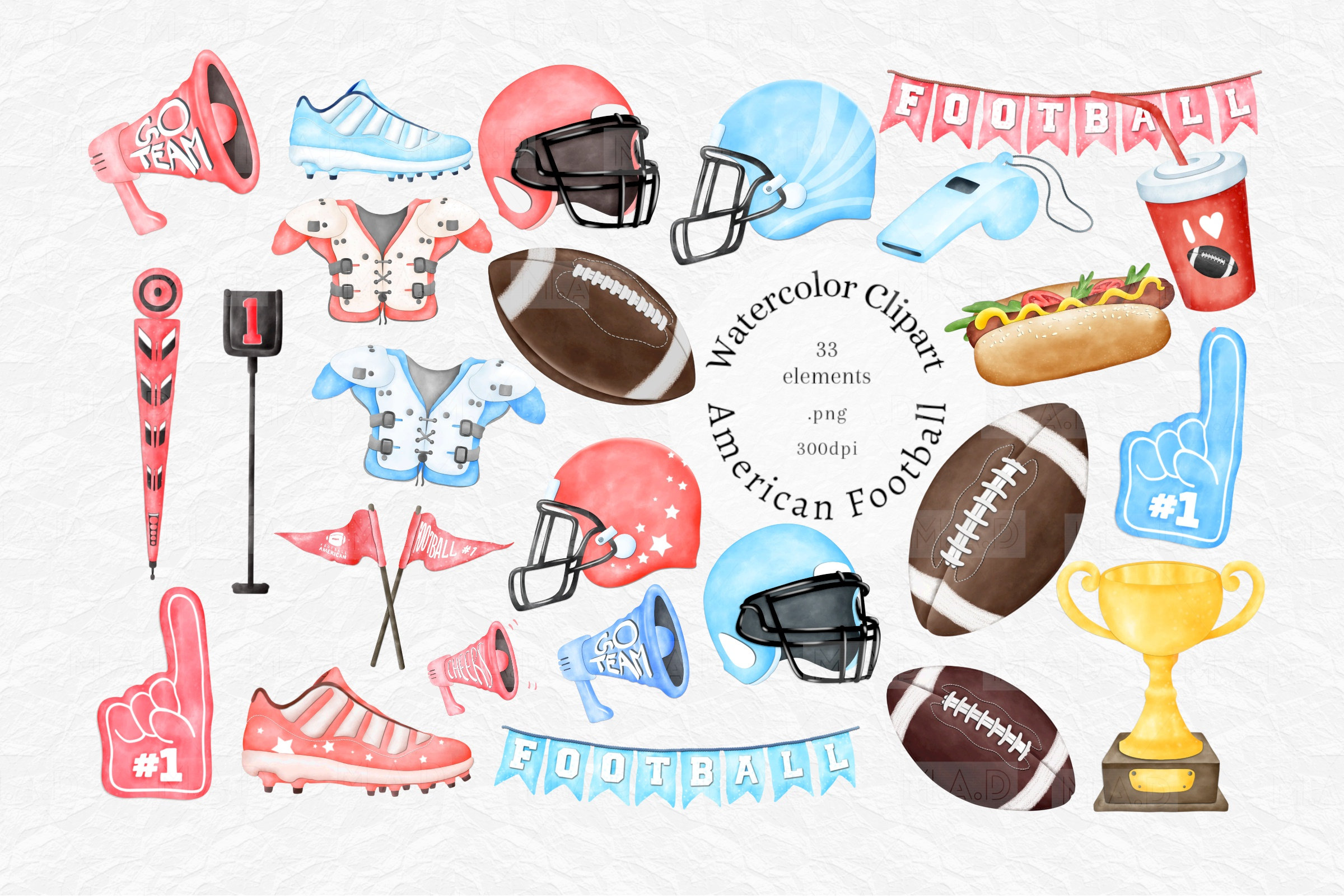 Football Party Clipart