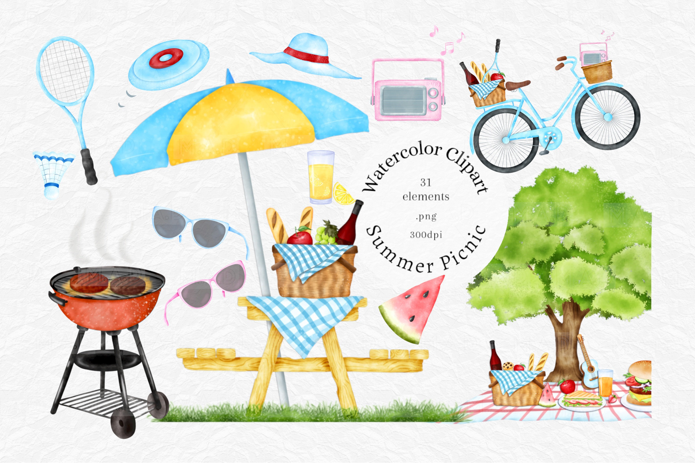 Summer Picnic Clipart