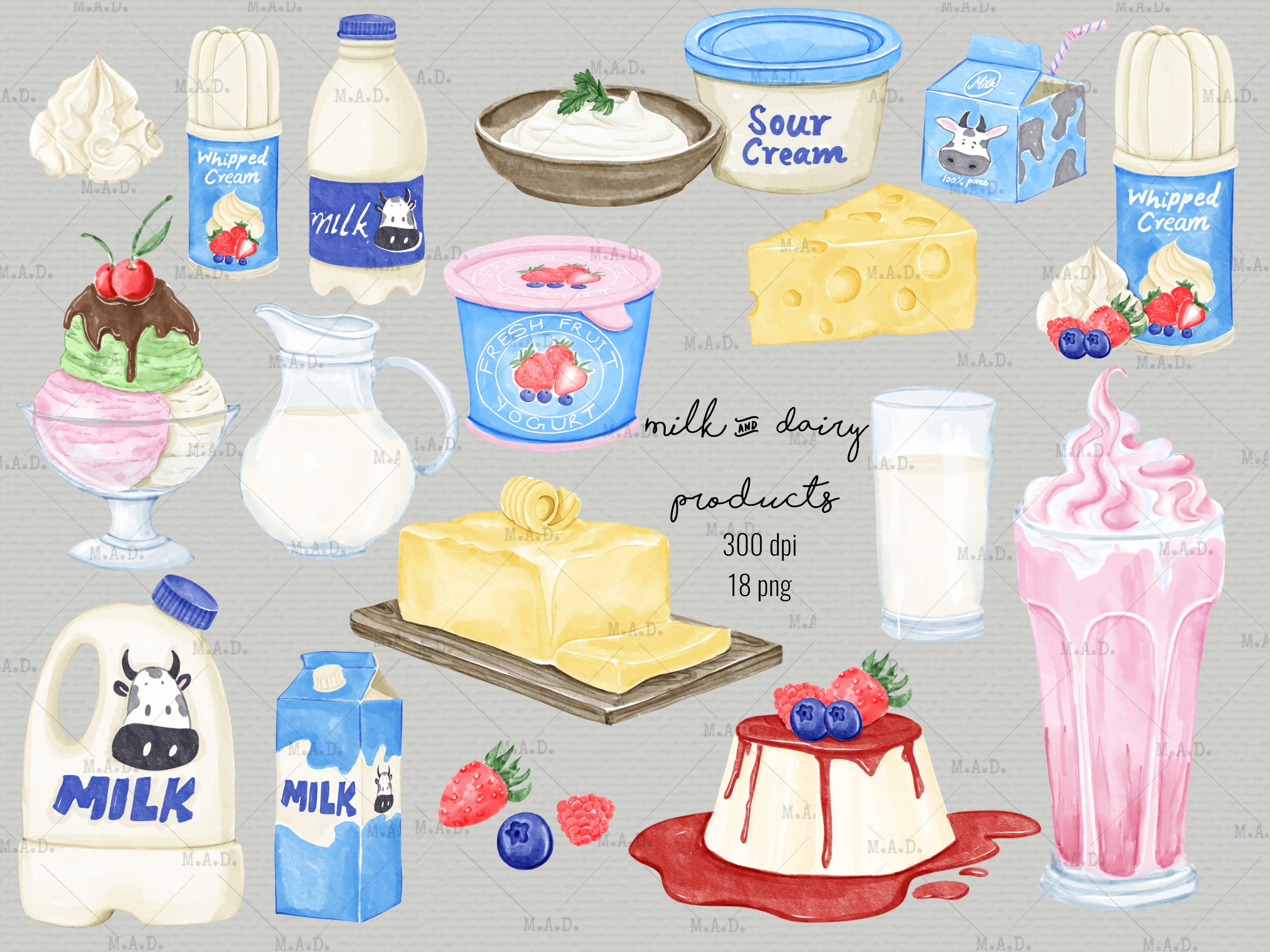 Clipart Dairy Food