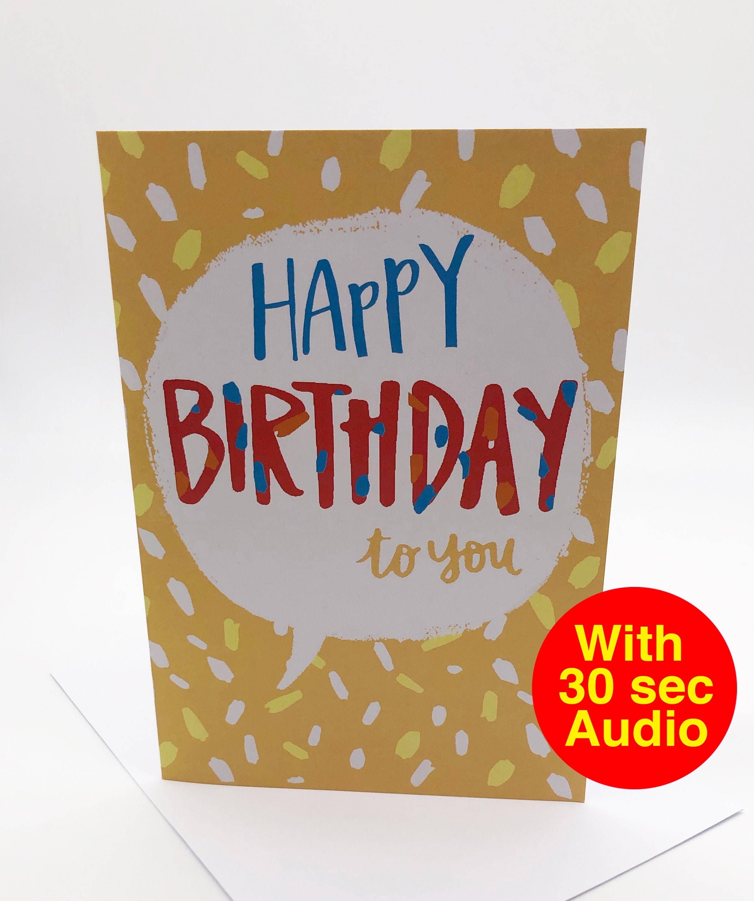 Recordable Audio Birthday Cards - Speech - AB2203 - With 30 second Audio