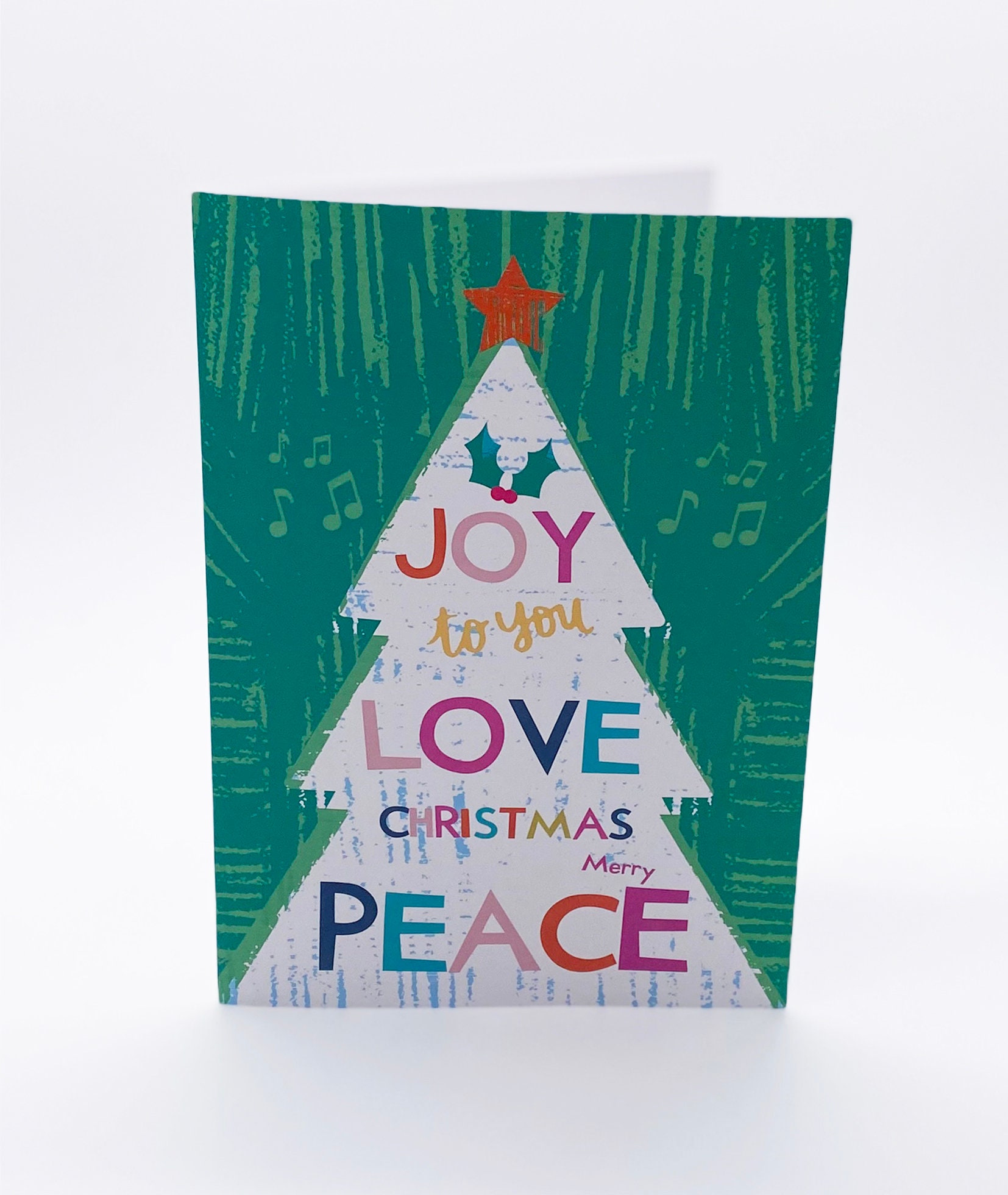 Recordable Audio Christmas Cards - Tree Joy - With 30 second Audio