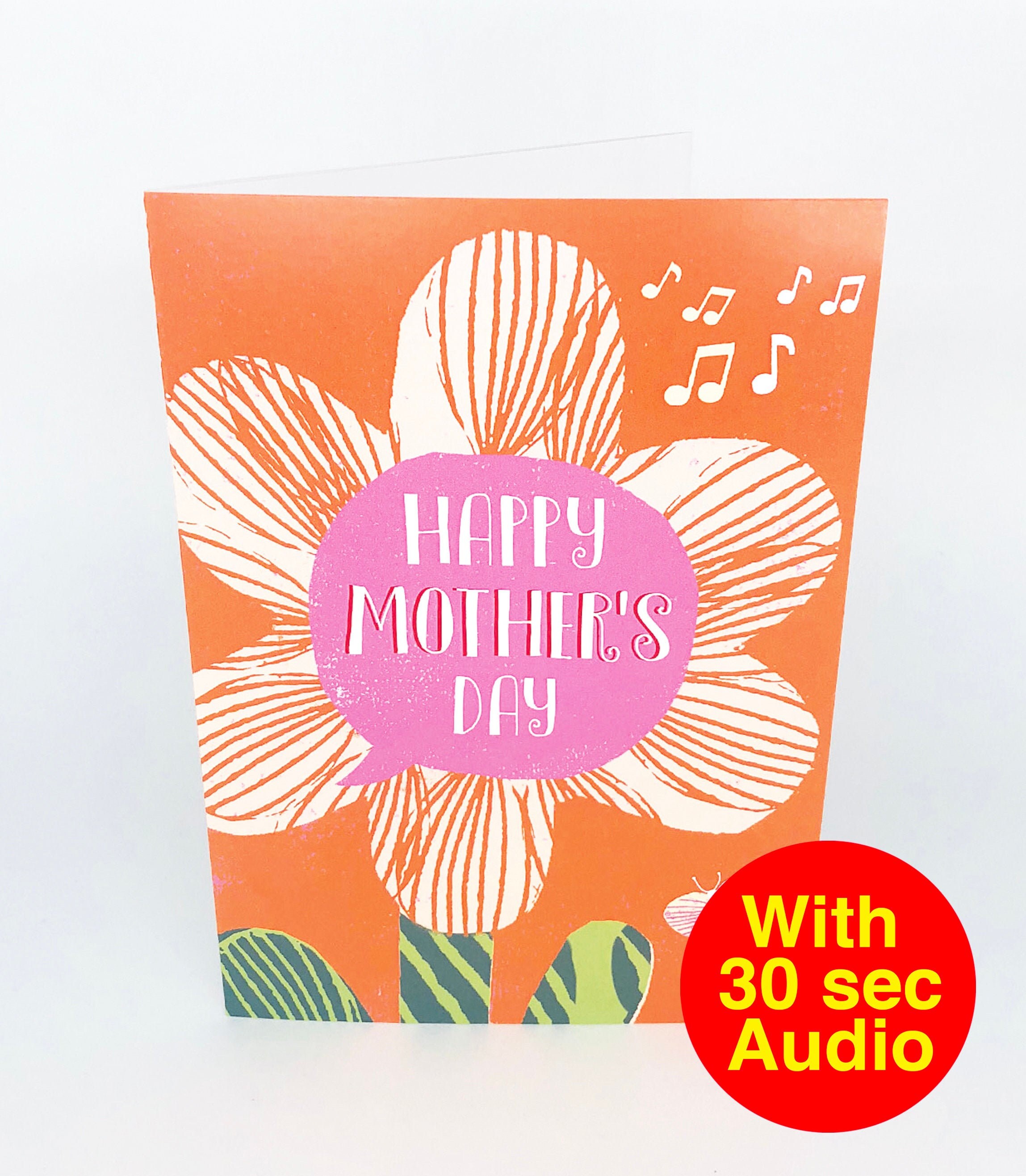 Recordable Audio Mother's Day Cards Mother's Day Flower AM2251 With 30 ...