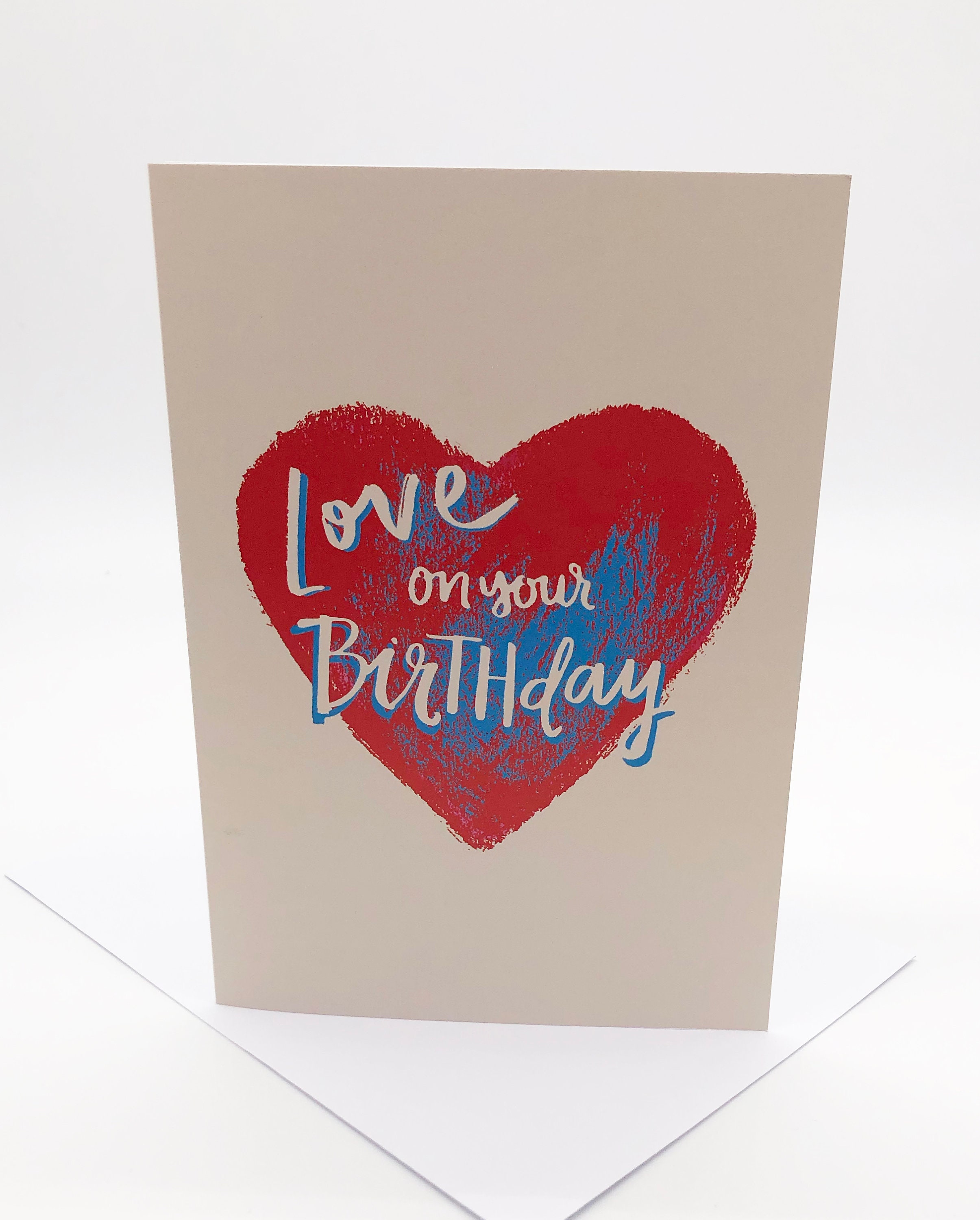 Recordable Audio Birthday Cards - Heart - With 30 second Audio