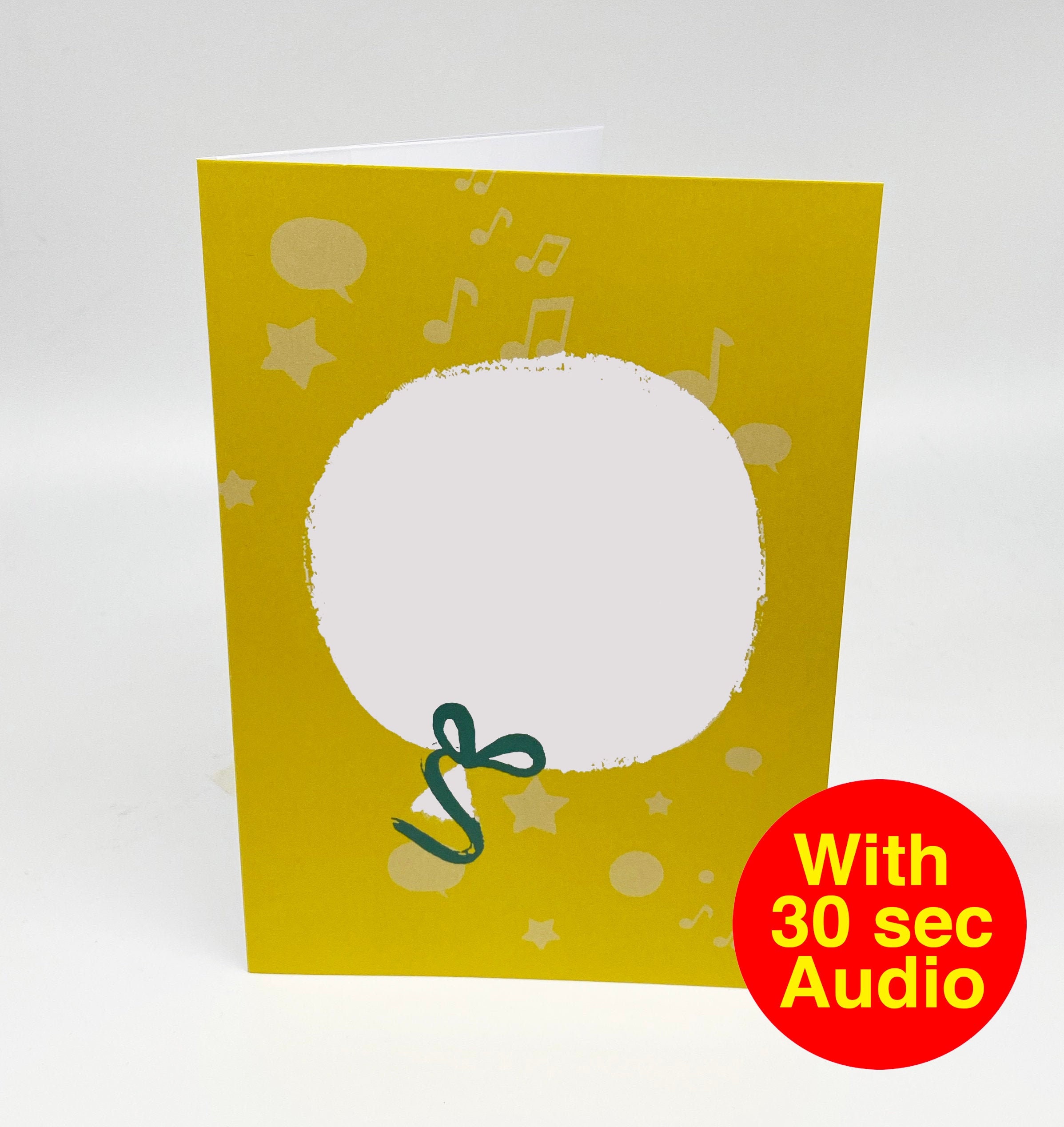 Recordable Audio Talkie Cards - Balloon - With 30 second Audio