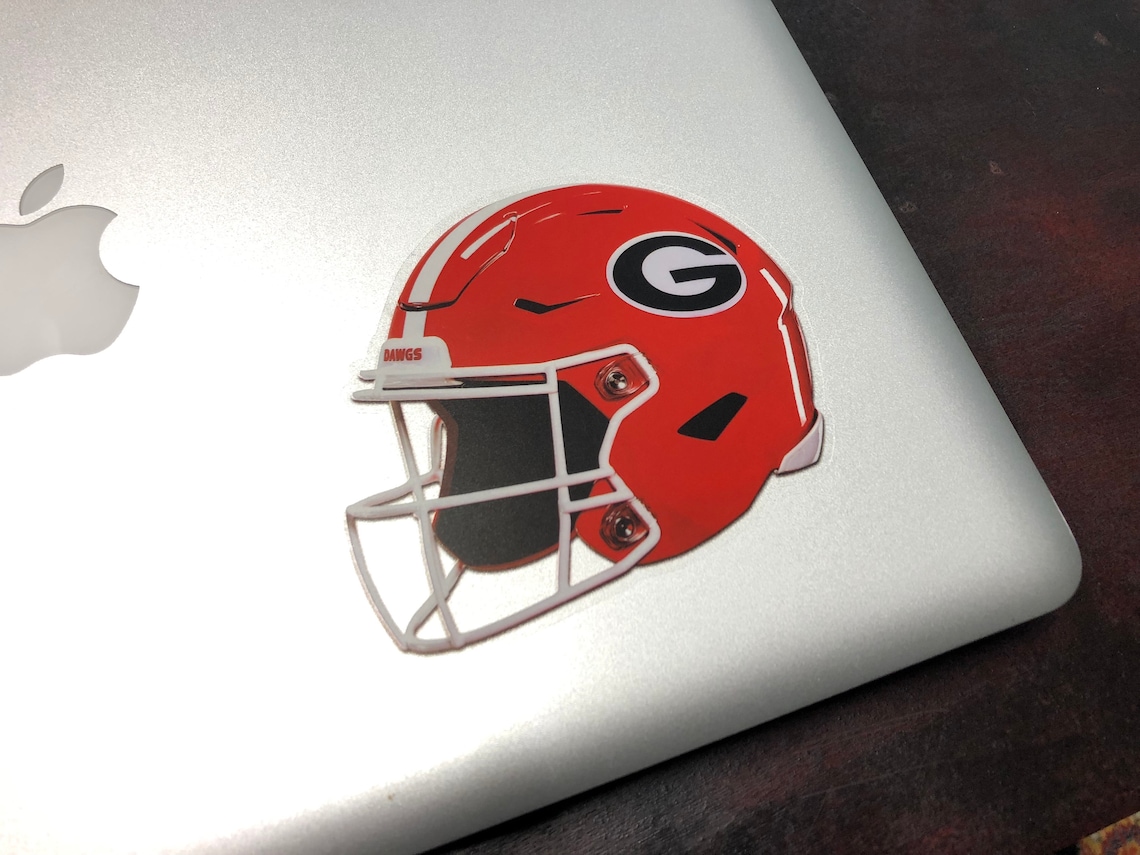 UGA Georgia Bulldogs Decal Sticker Football Helmet Premium Die | Etsy