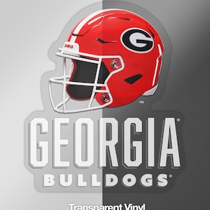 UGA Georgia Bulldogs Decal Sticker: Power G Football Helmet Vintage ...
