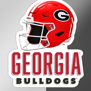 UGA Georgia Bulldogs Decal Sticker: Power G Football Helmet Vintage ...