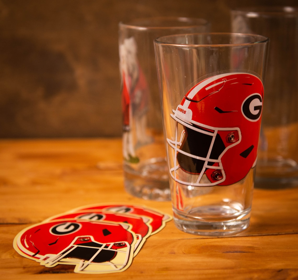 UGA Georgia Bulldogs Decal Sticker Football Helmet Premium Die Cut ...
