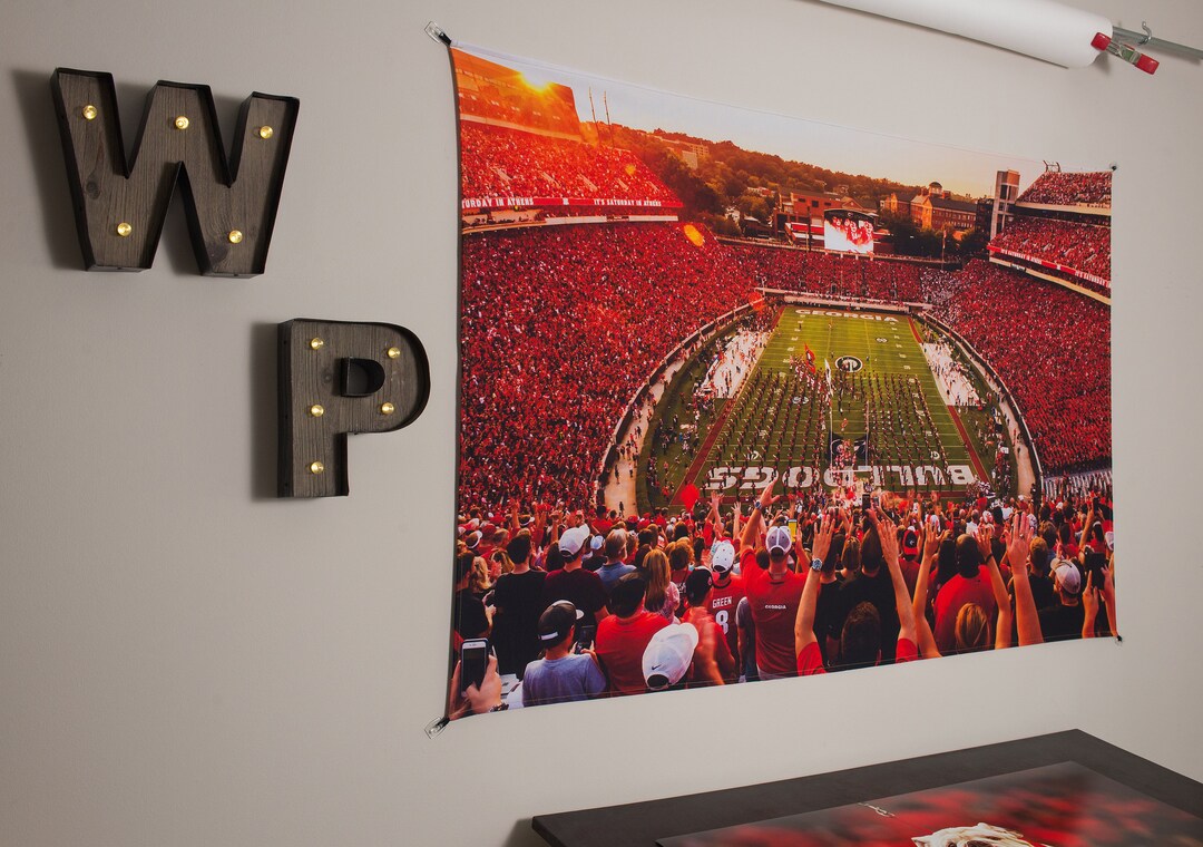 UGA Georgia Bulldogs 40x60” XXL "saturday in Athens" Stadium Photo ...
