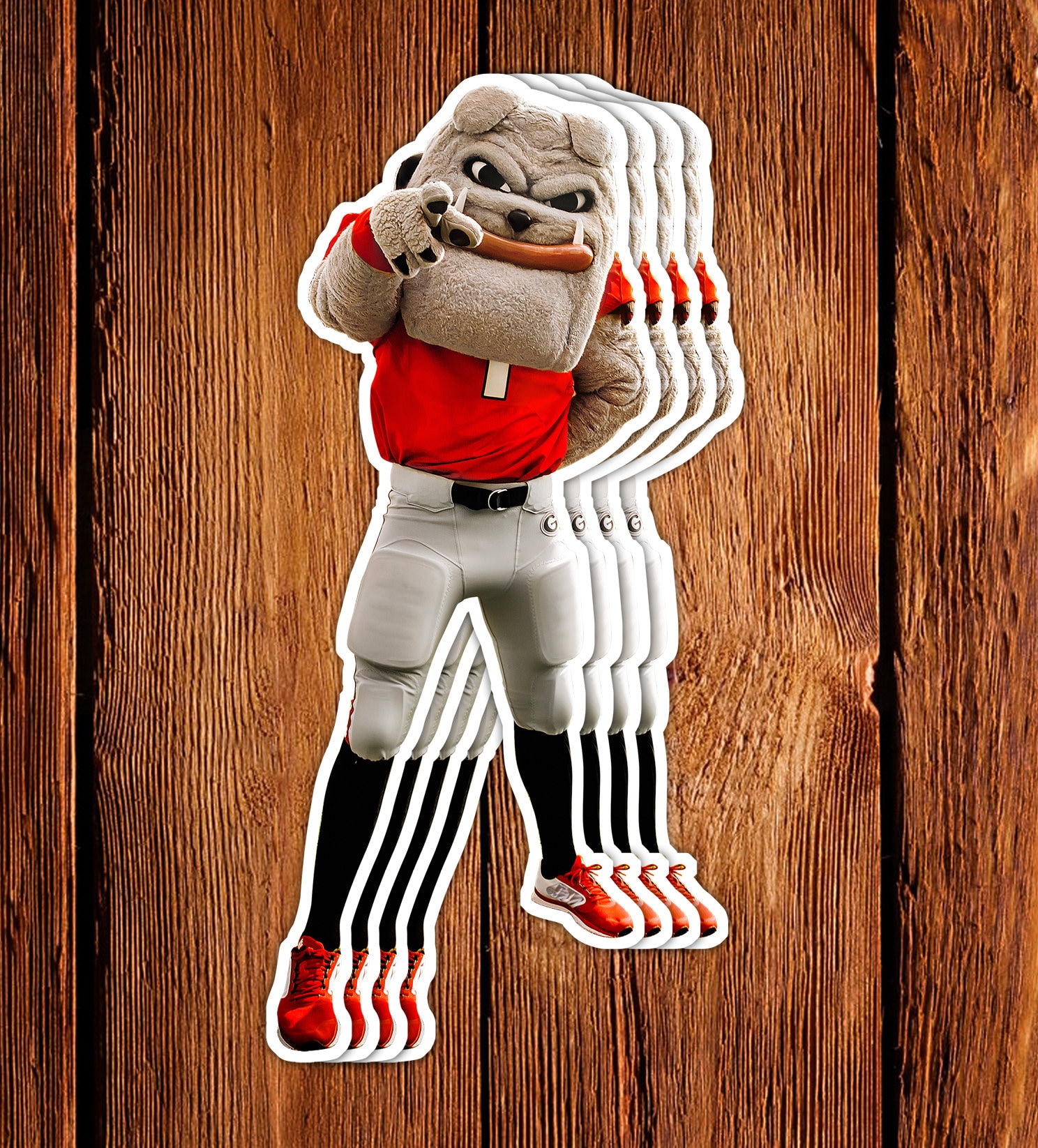 UGA Georgia Bulldogs Decal Sticker 5 Hairy Dawg Premium - Etsy