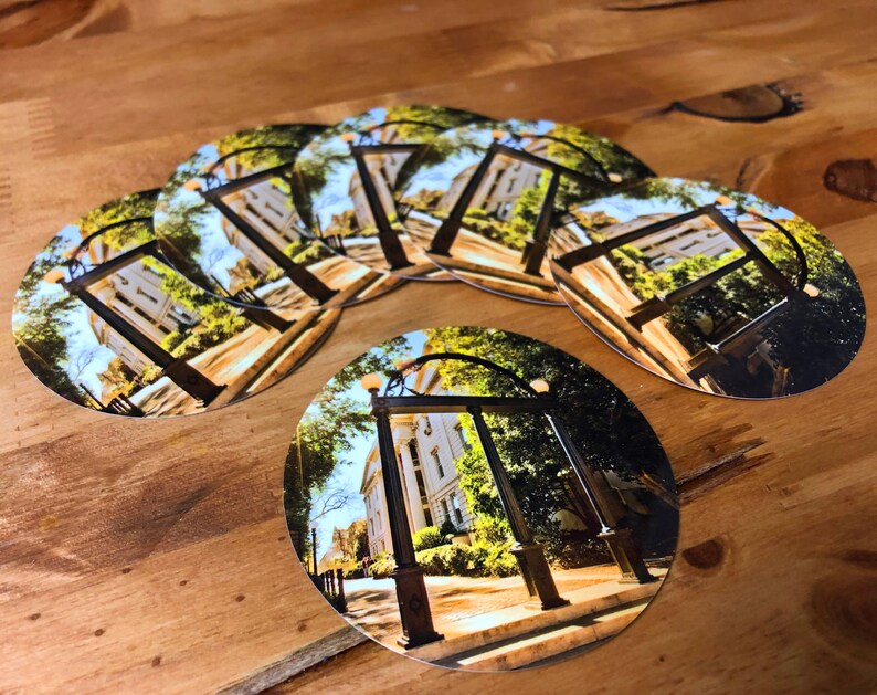 UGA Georgia Bulldogs Decal Sticker Photo Campus Arch 6-pack - Etsy