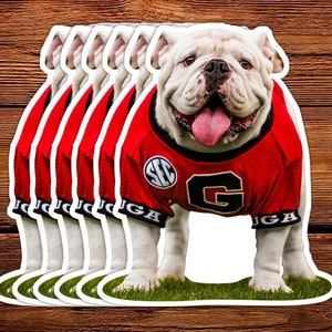 UGA Georgia Bulldogs Decal Sticker Photo - Uga X Mascot 6-pack 2.75 ...