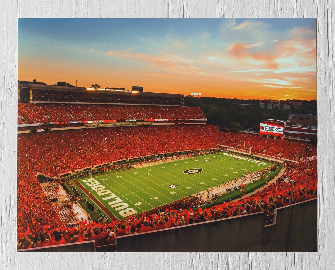 UGA: Georgia Bulldogs Sanford Stadium Redout Photo Picture Print ...