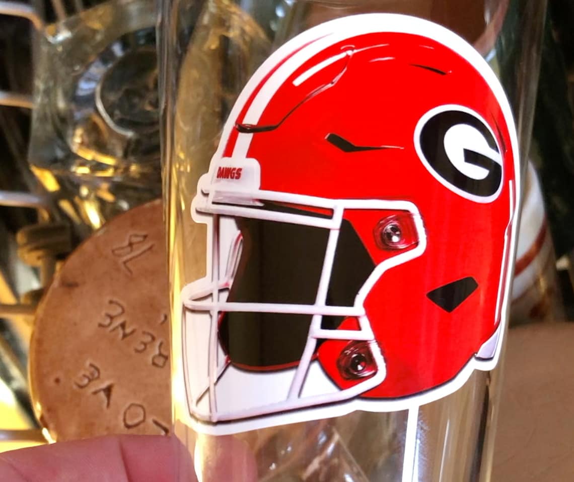 UGA Georgia Bulldogs Decal Sticker Football Helmet Premium Die - Etsy